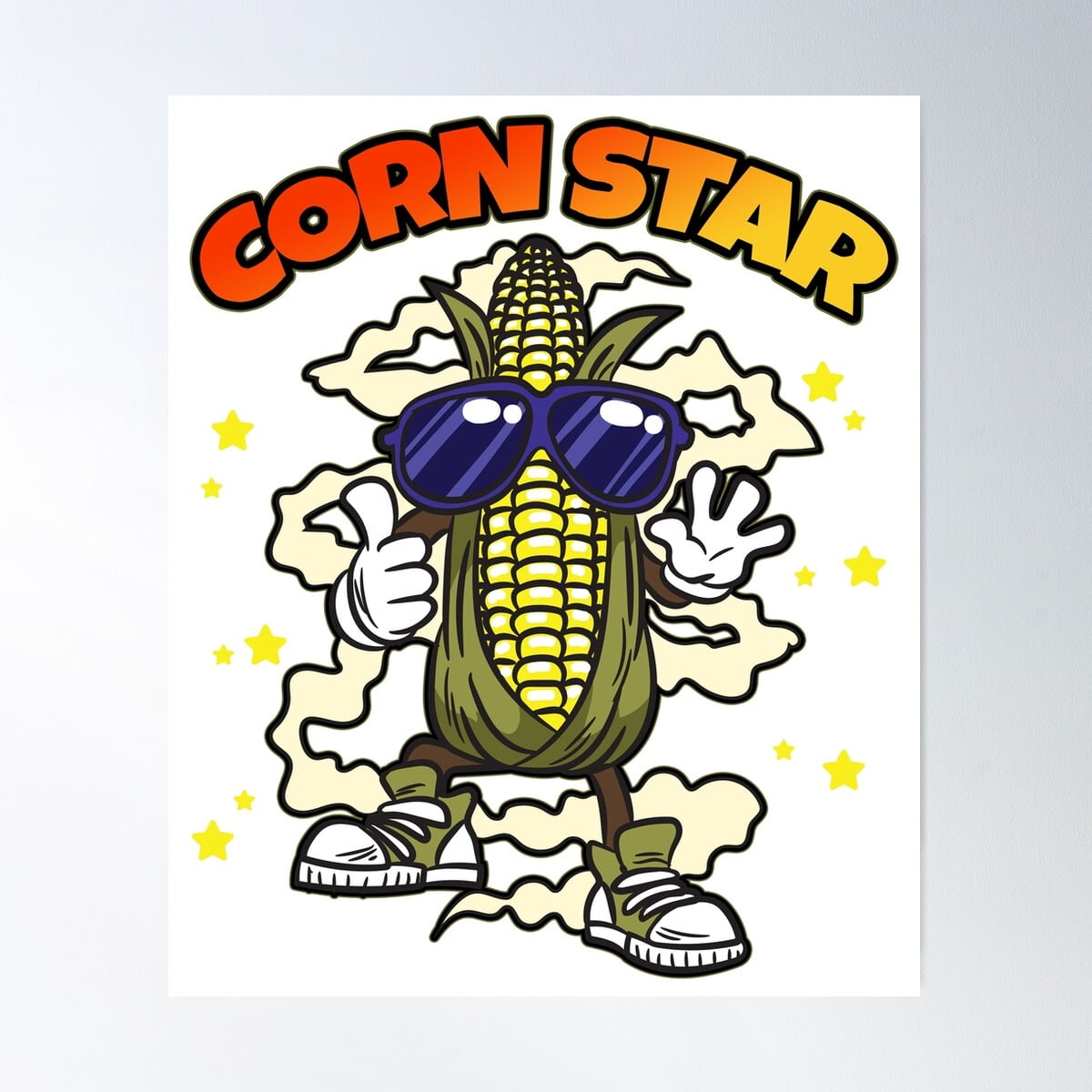 Corn Star Poster Wall Art, Modern Wall Decor For Living Room Bedroom ...