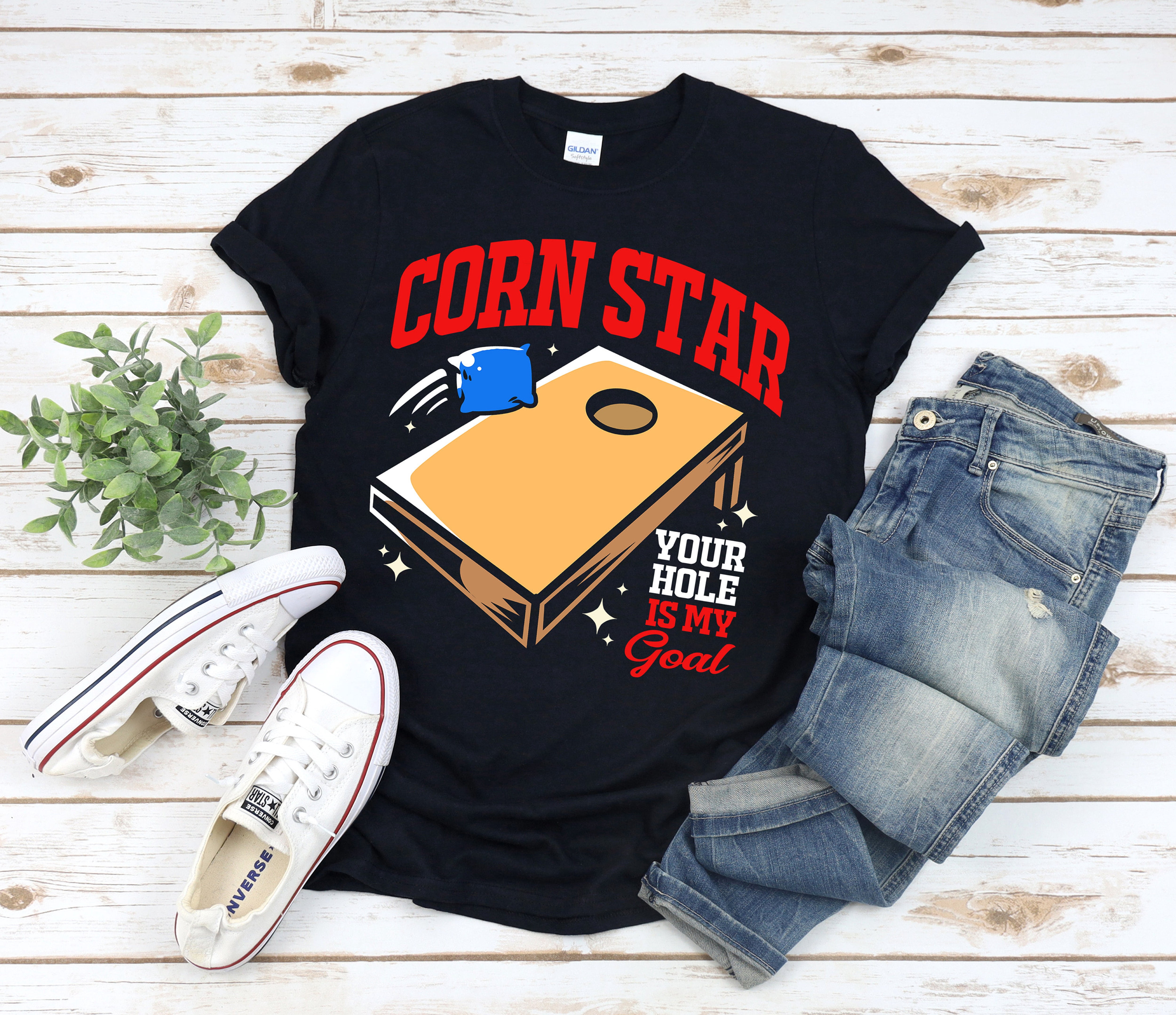 Corn Star Shirt, Cornhole Star, Cornhole Shirt, Cornhole TShirt ...