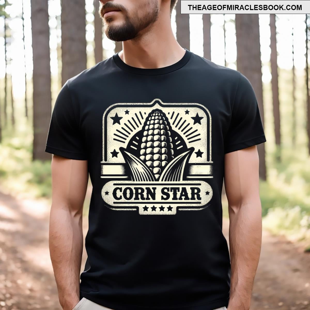 Corn Star Vintage Funny Farm Pun T-shirt - Walmart.com