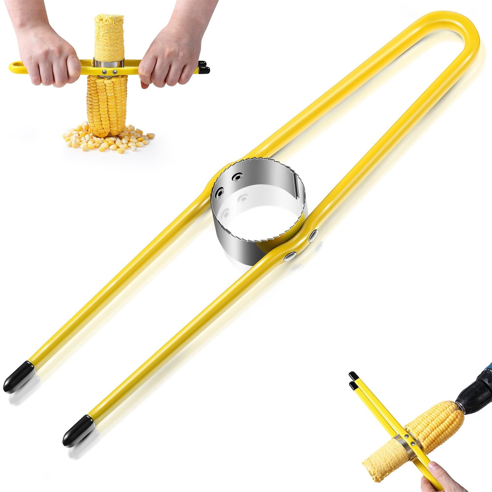 Corn Stripper Peeler, Corn Kernel Remover Cob Deseeder Tool, Easy Grip ...