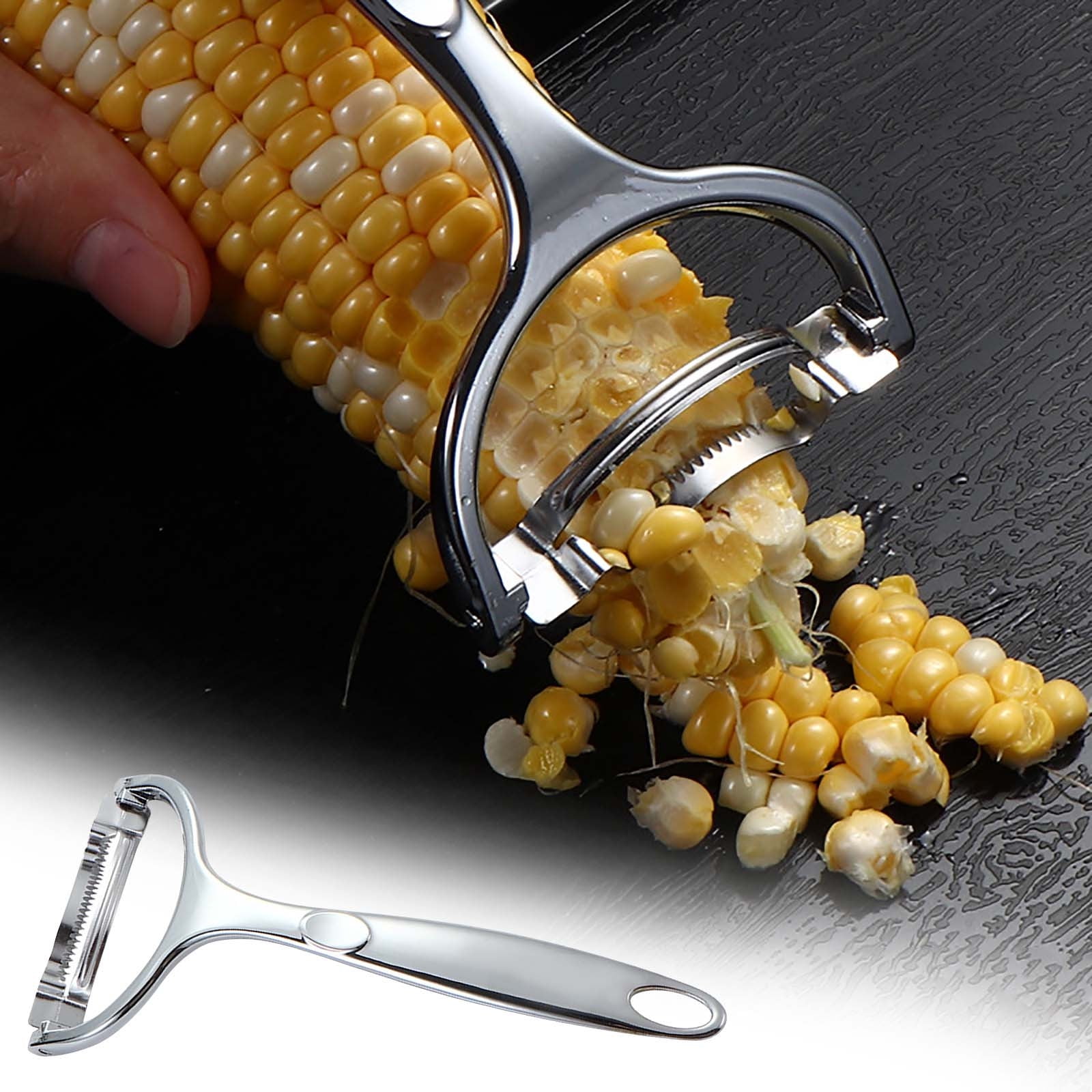 Corn Stripping Tool, Home Kitchen Gadget, Stainless Steel Blade, Easy ...