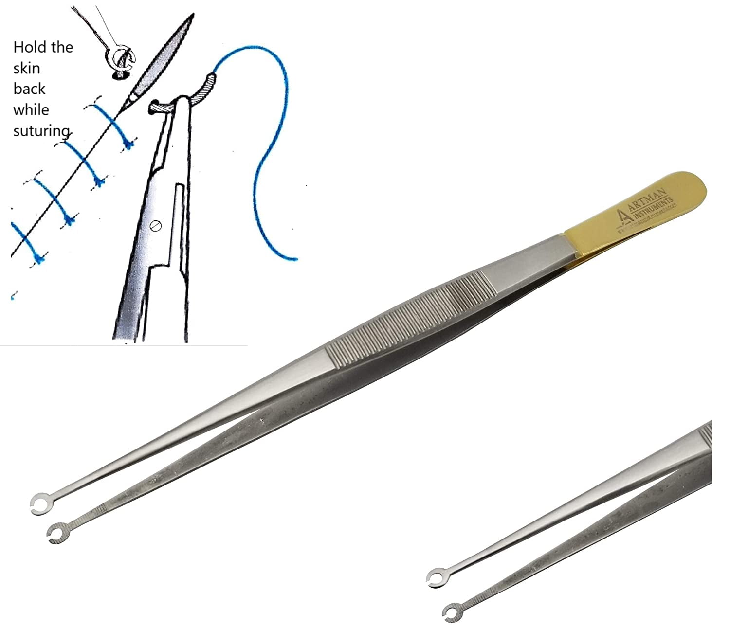 Corn Suture Tweezers Straight Forceps Pliers by Wise Linkers - Walmart.com