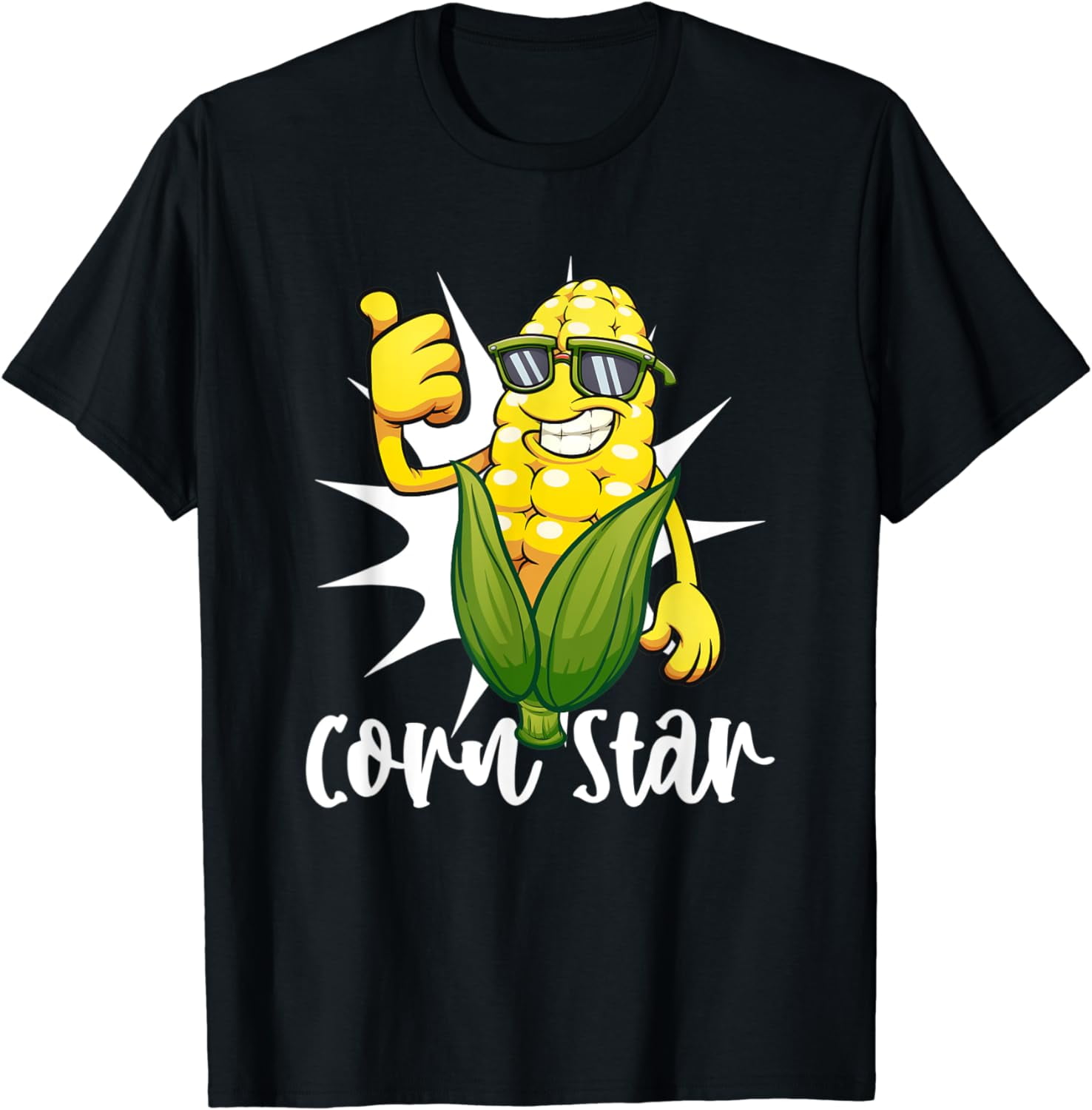 Corn Vegetables - Corn Star T-Shirt - Walmart.com