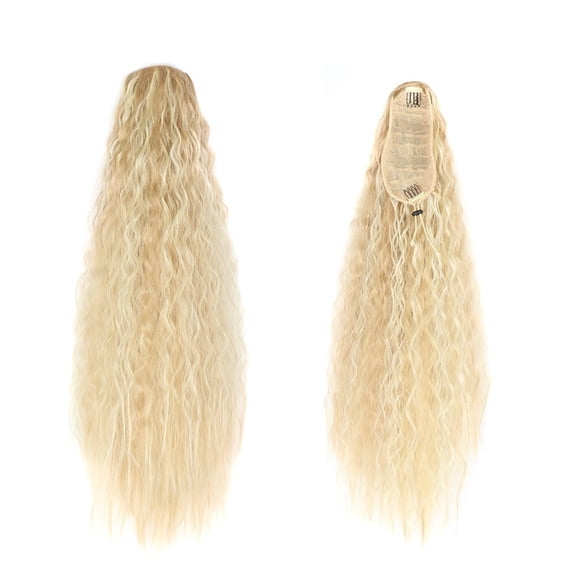 Corn Wavy Drawstring Ponytail 22 Inch Long Wave Curly Synthetic ...