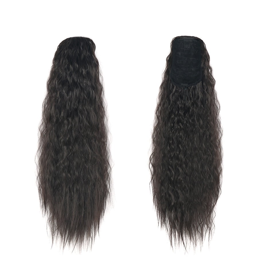 Corn Wavy Drawstring Ponytail 22 Inch Long Wave Curly Synthetic ...