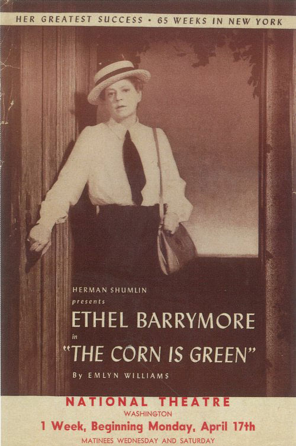 Corn is Green (Broadway) - movie POSTER (Style A) (11" x 17") (1941 ...