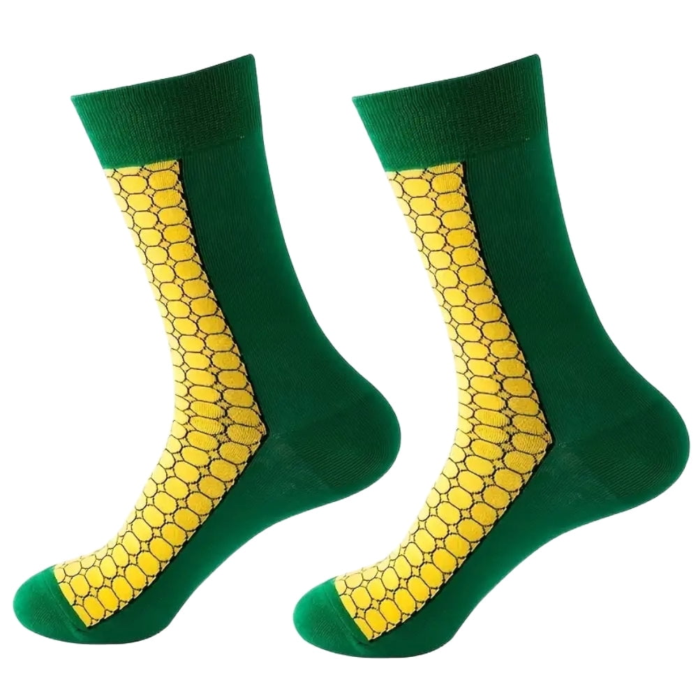Corn of the Cob Socks from the Sock Panda Size: Adult Medium - Walmart.com