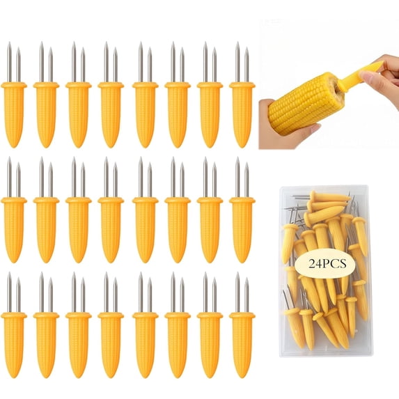 Corn on The Cob Holders, Stainless Steel Heat Resistant Non Slip ...