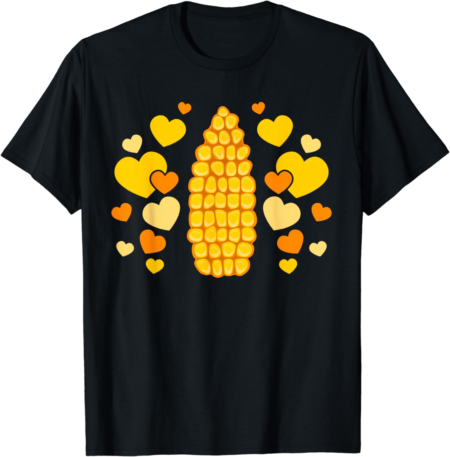 Corn on the Cob Cute Corn With Hearts for Corn Lover T-Shirt - Walmart.com