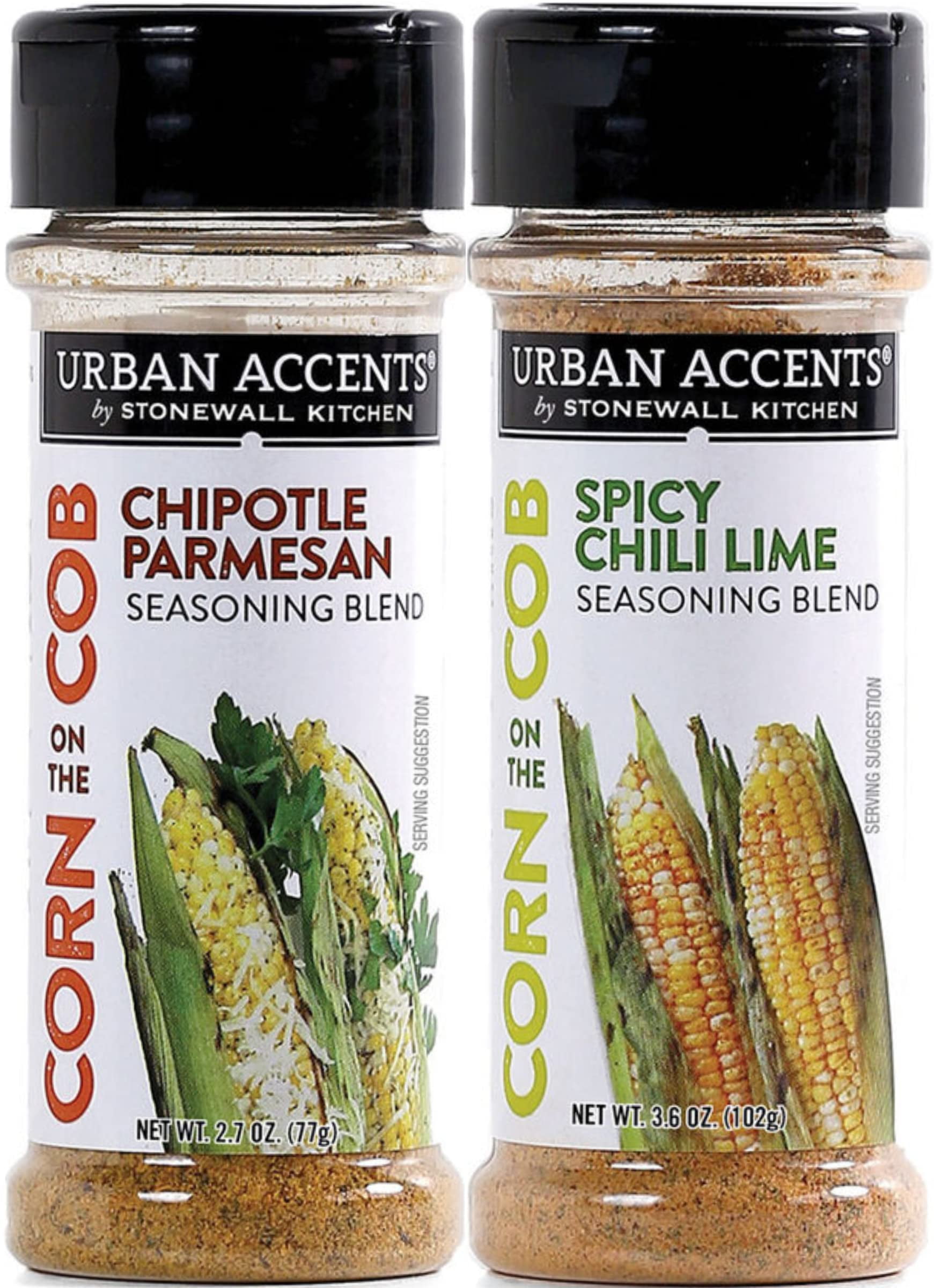 Urban Accents Corn on DNF2 the Cob Vegetable Seasoning, Chile Lime and Chipotle Parmesan (2-pack ...