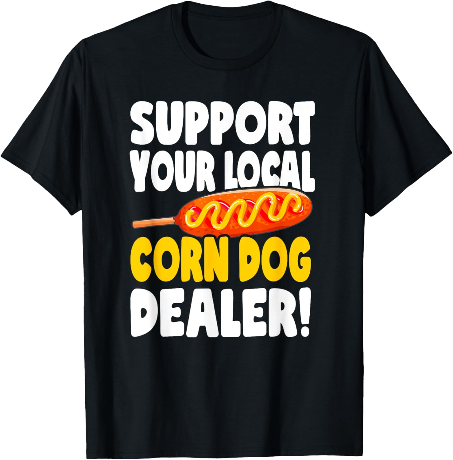 Corndog Carnival Fried Corn Dog Dealer T-Shirt - Walmart.com