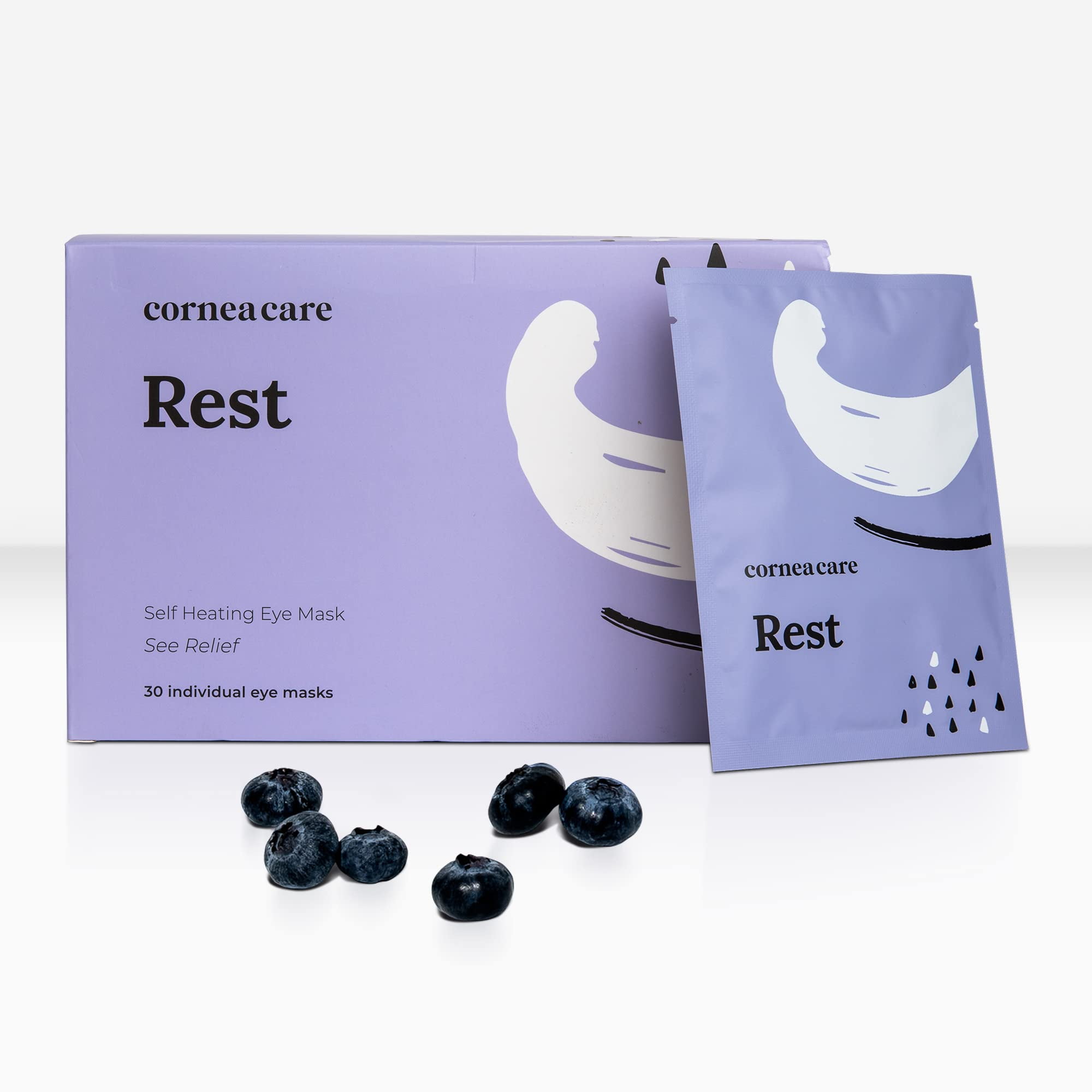 CorneaCare Rest: Self Heating Warm Compress for Eyes | 30 Count ...