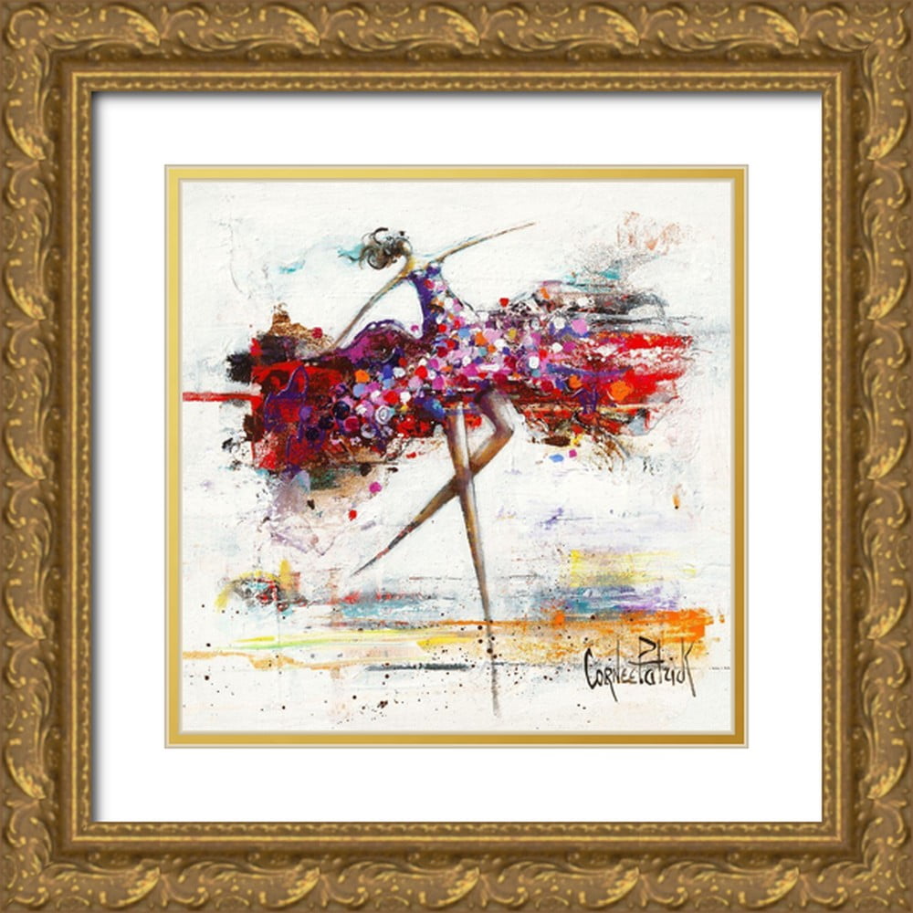 Cornee, Patrick 15x15 Gold Ornate Wood Framed with Double Matting ...