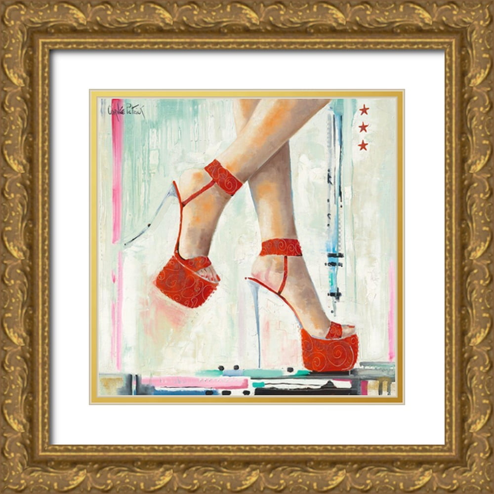 Cornee, Patrick 15x15 Gold Ornate Wood Framed with Double Matting ...