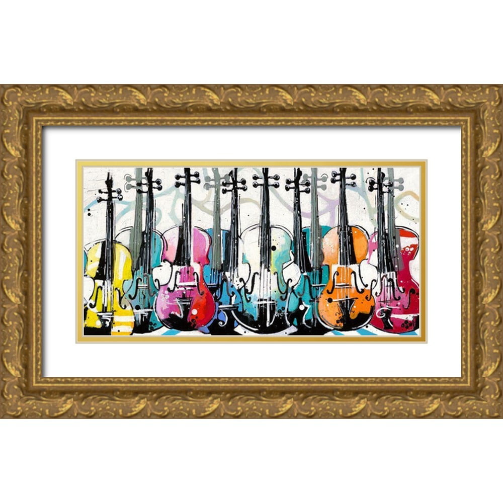 Cornee, Patrick 18x11 Gold Ornate Wood Framed with Double Matting ...