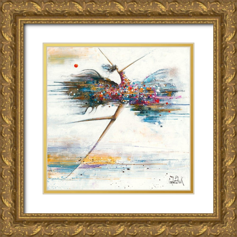 Cornee, Patrick 26x26 Gold Ornate Wood Framed with Double Matting ...