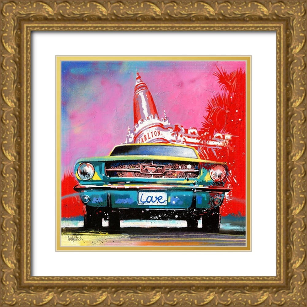 Cornee, Patrick 26x26 Gold Ornate Wood Framed with Double Matting ...