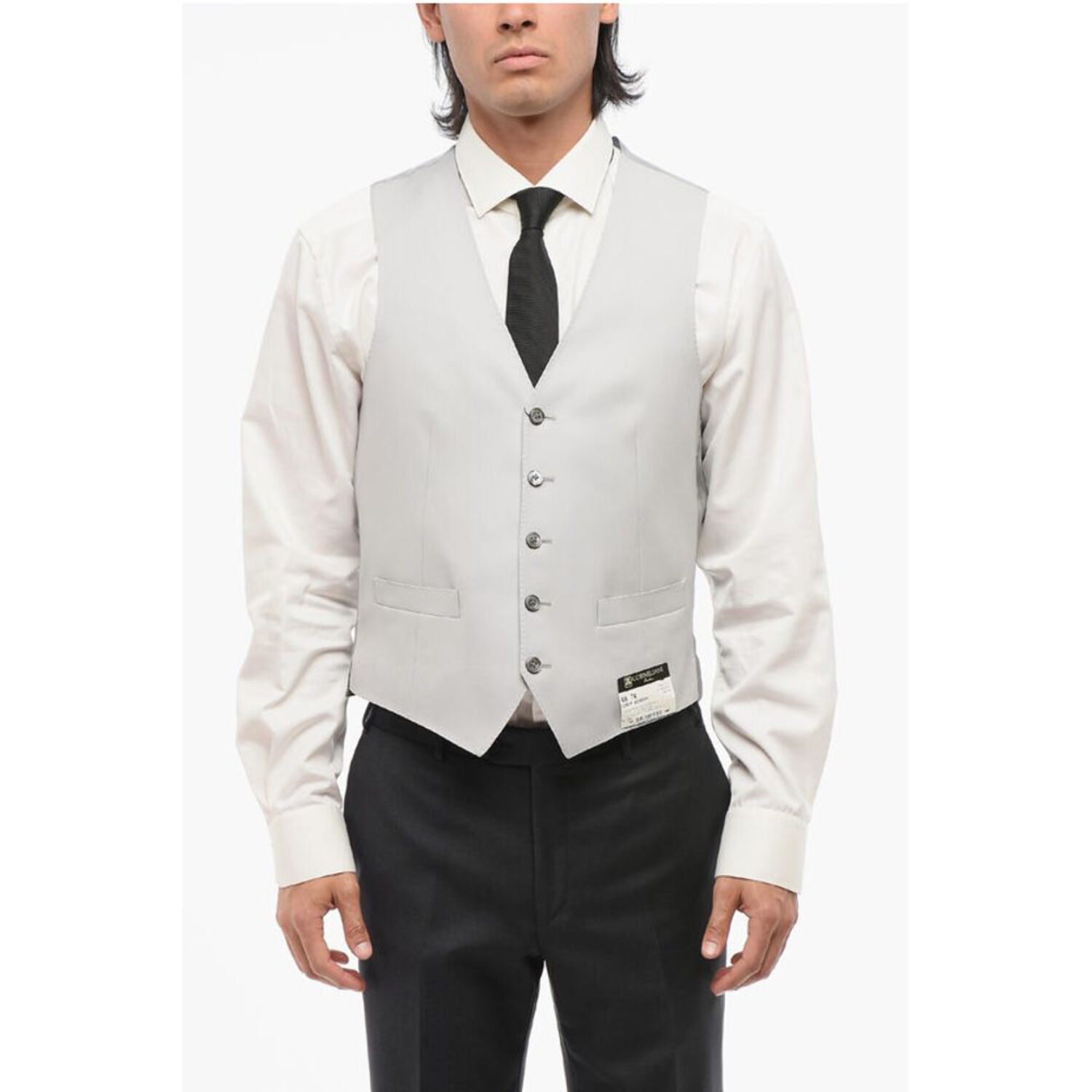 Corneliani 5 Buttons ACADEMY Wool Vest With Jetted Pockets - Walmart.com