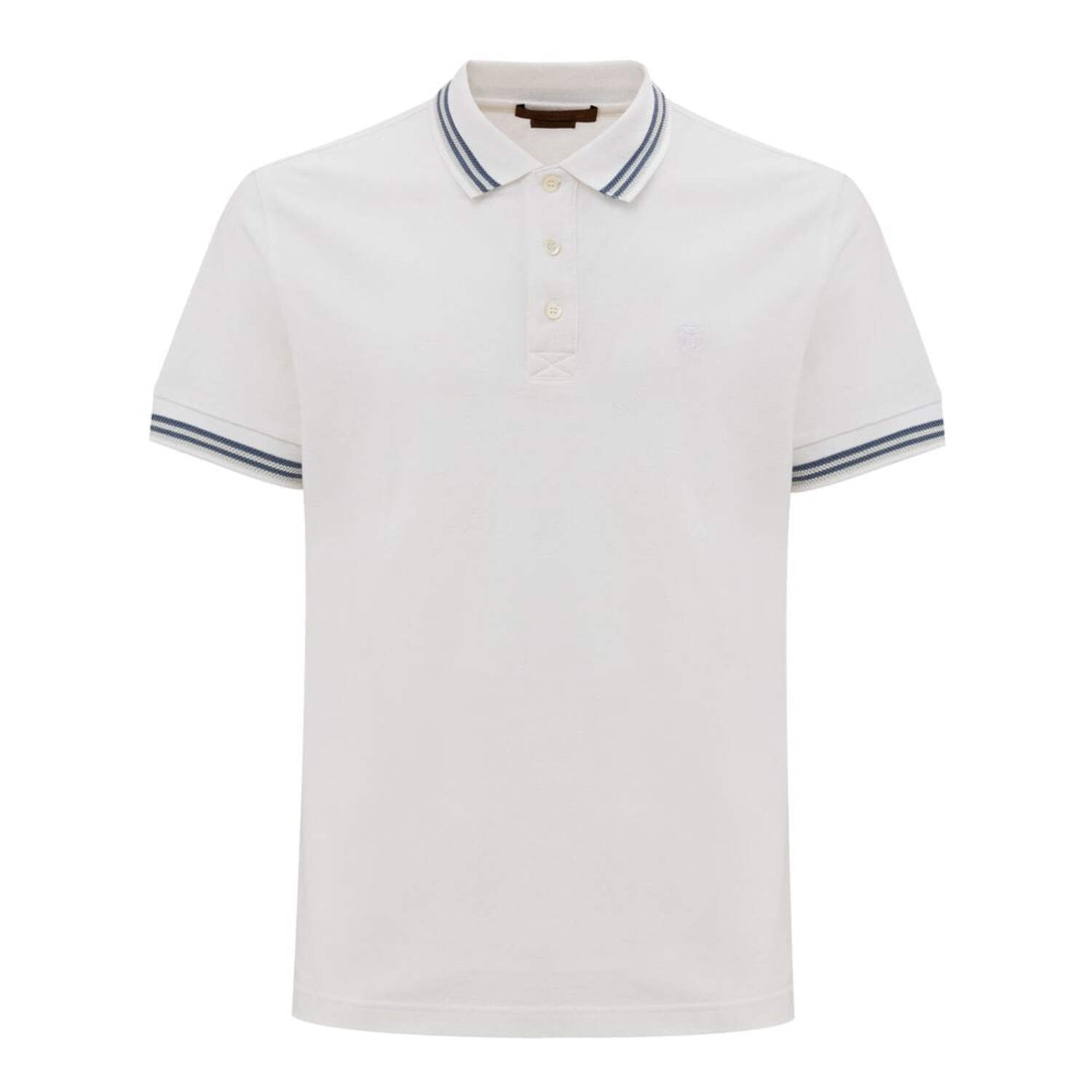 Corneliani White Cotton Polo Shirt - Walmart.com