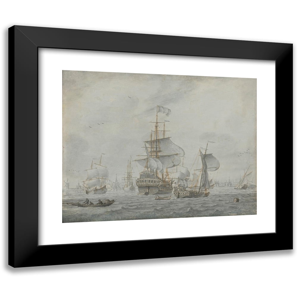Cornelis Bouwmeester 24x20 Black Modern Framed Museum Art Print Titled ...