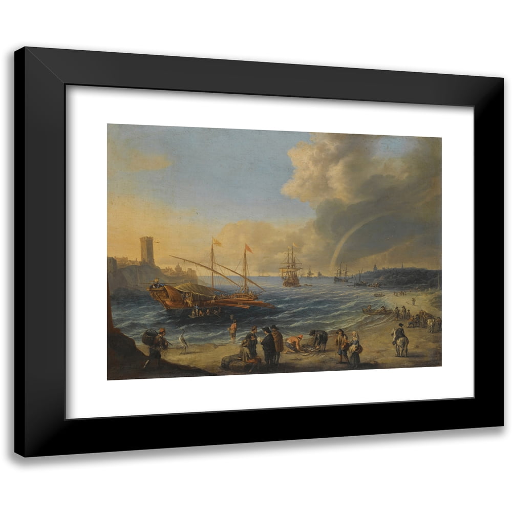 Cornelis De Wael 24x19 Black Modern Framed Museum Art Print Titled - A ...