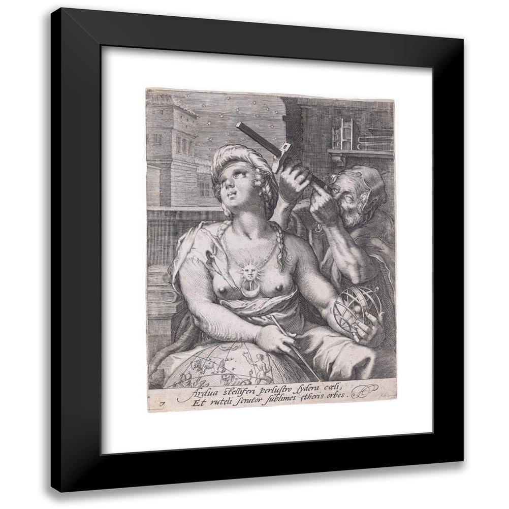 Cornelis Jacobsz Drebbel 15x18 Black Modern Framed Museum Art Print ...