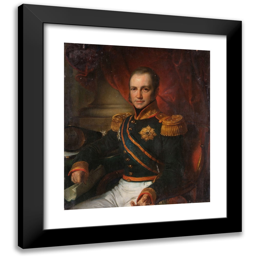 Cornelis Kruseman 12x14 Black Modern Framed Museum Art Print Titled ...