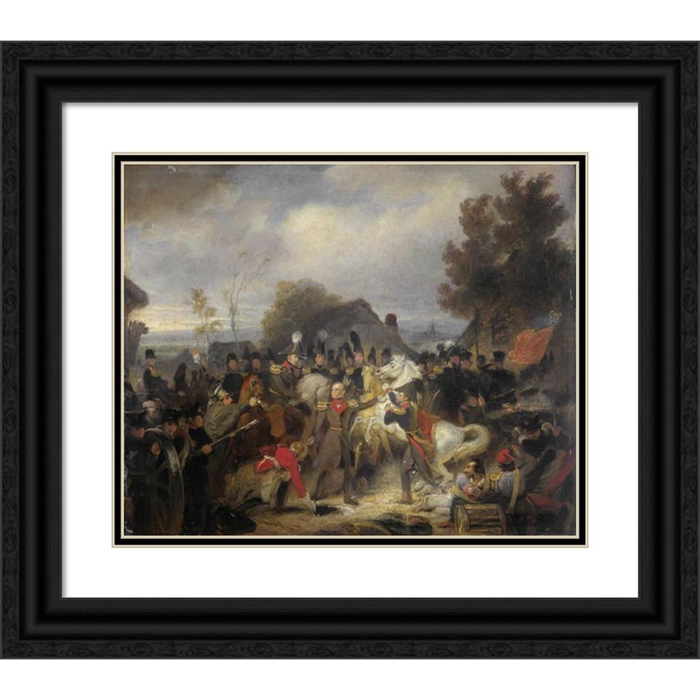 Cornelis Kruseman 17x15 Black Ornate Wood Framed Double Matted Museum ...