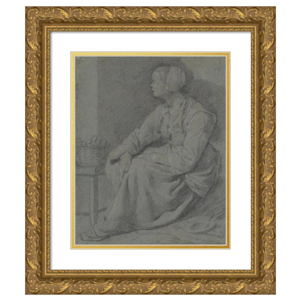Cornelis Pietersz. Bega 15x18 Gold Ornate Wood Frame and Double Matted ...