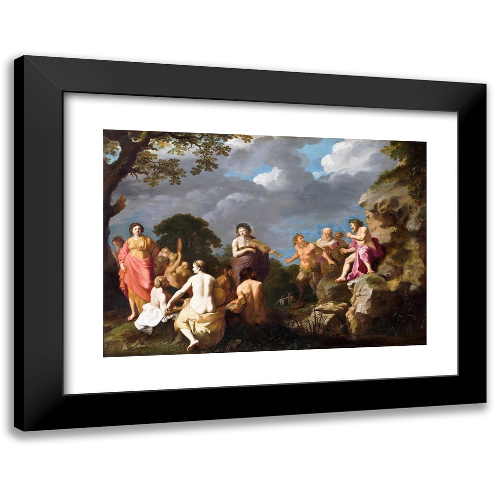 Cornelis Van Poelenburch 14x11 Black Modern Framed Museum Art Print ...