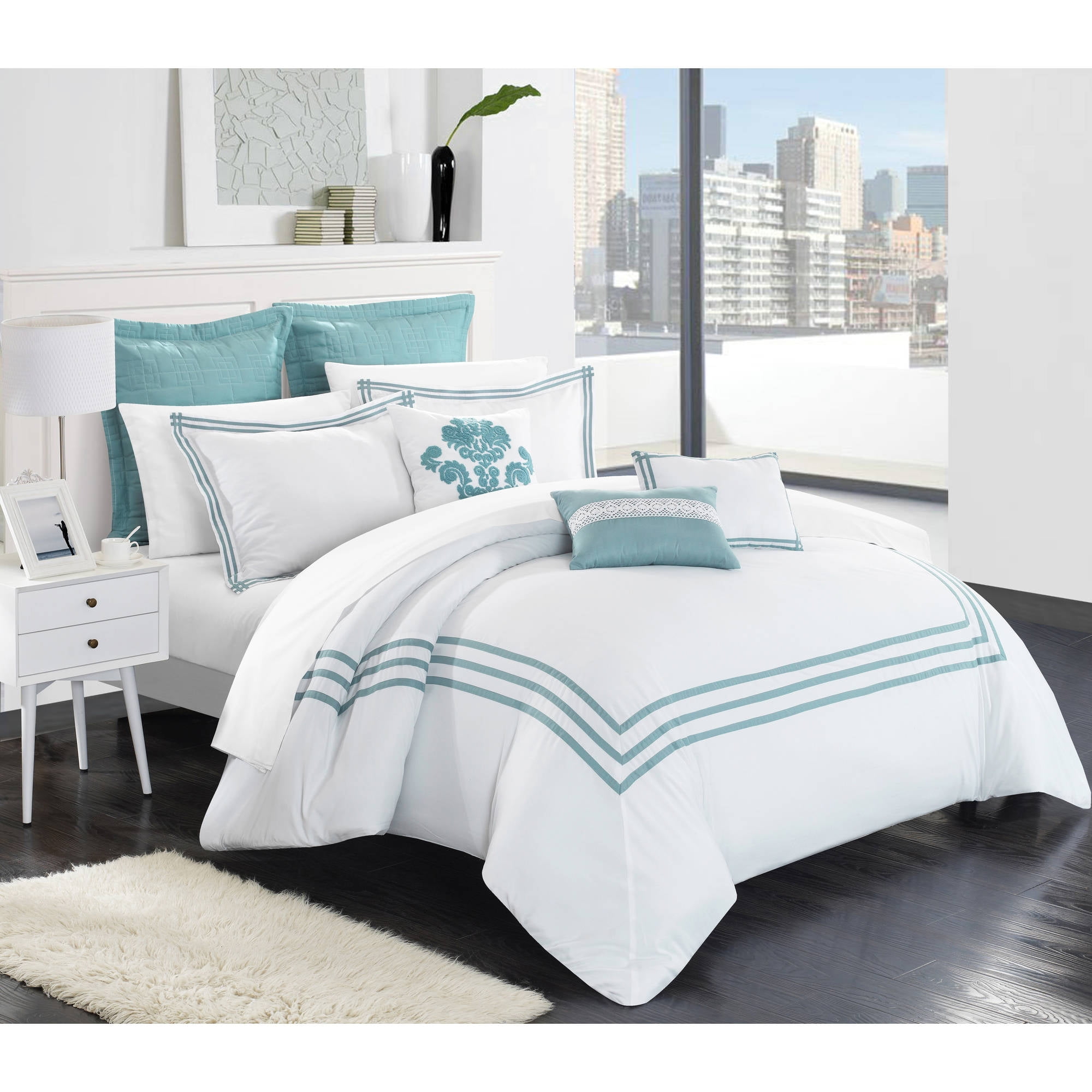 Cornelius 12-Piece Bed in a Bag Bedding Comforter Set - Walmart.com