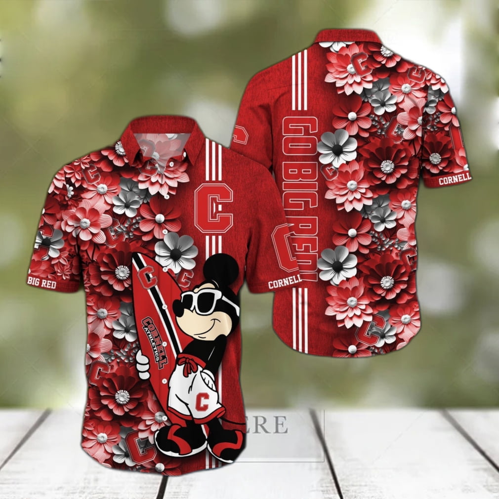 Cornell Big Red Aloha Mick Pattern Hawaiian Shirt For Fans - Walmart.com