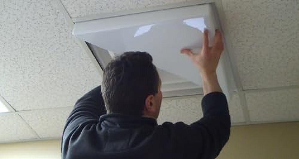 Corner Air Diverter (Triangle) for 2'x2' Ceiling Air Diffuser-Package ...