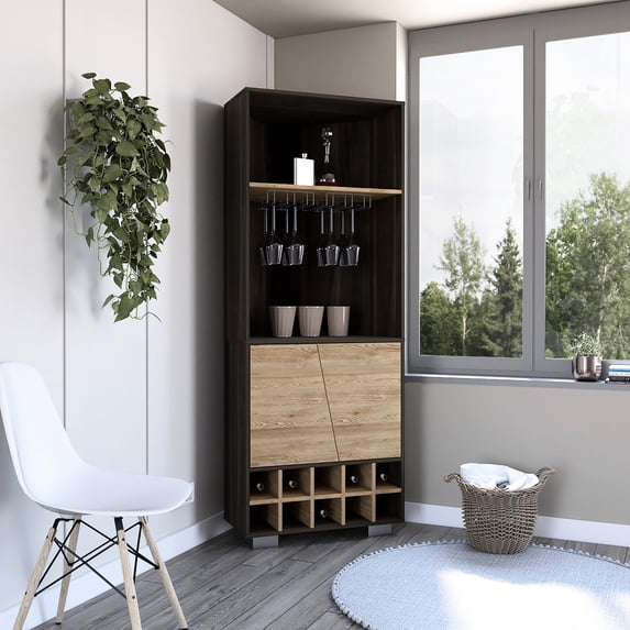 Corner Bar Cabinet with Shelves | Used in Primary Living Space ...