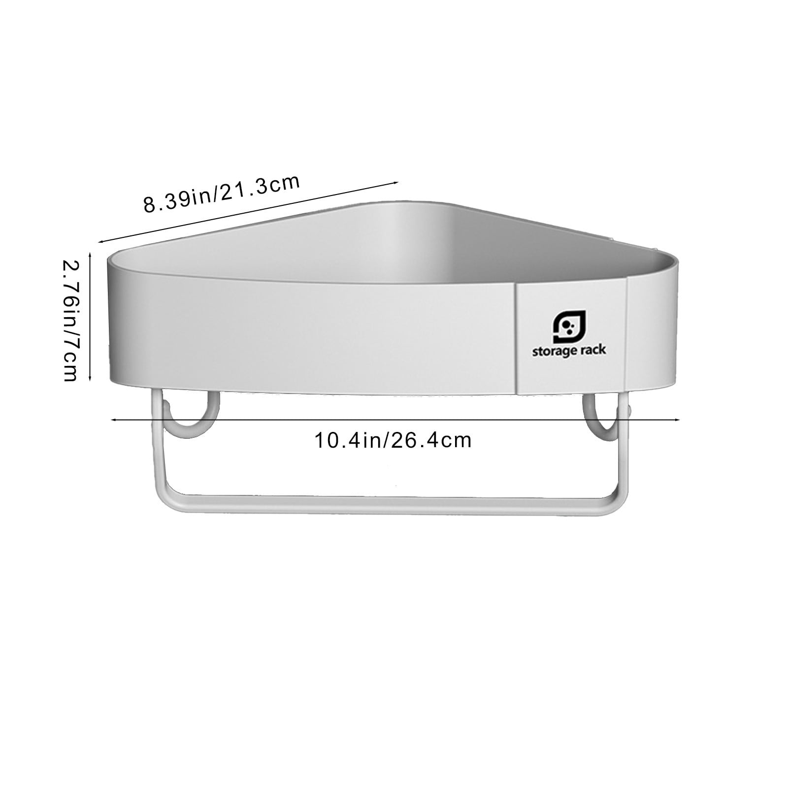 Corner Bathroom Counter Organizer | 1-Tier Plastic Shelf for Sink ...