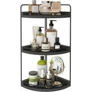 Gymax 2-Tier Wooden Wall Mounted Bathroom Shelf with Towel Bar ...