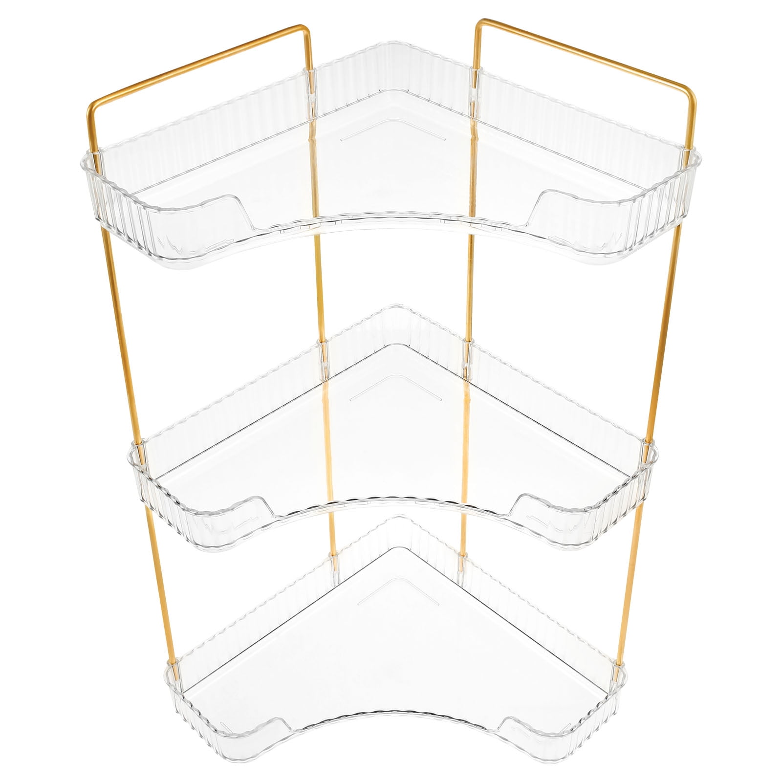 Corner Bathroom Counter Organizer 3 Tiers Plastic Corner Makeup ...