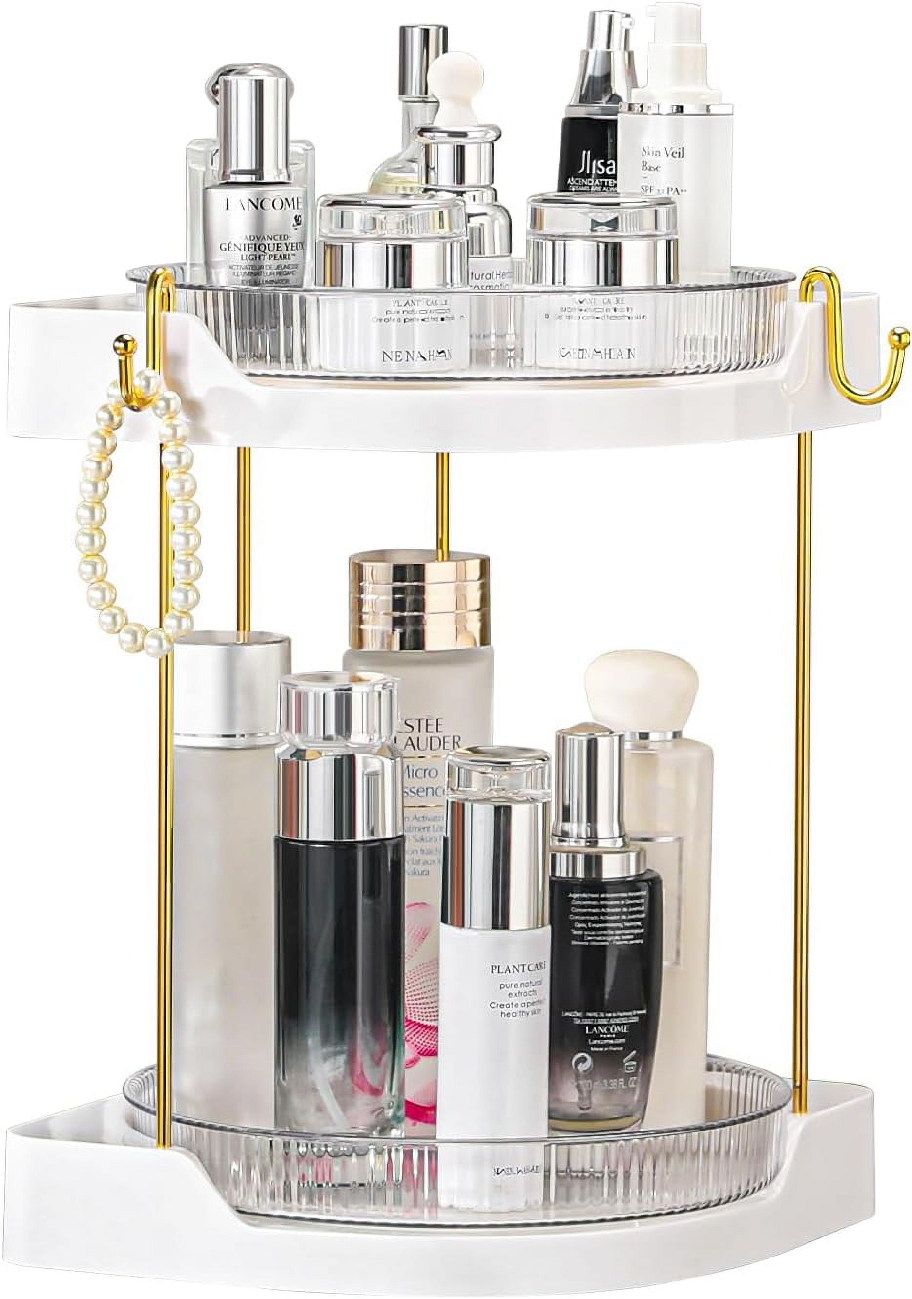 Corner Bathroom Counter Organizer, Bathroom Corner Shelf Rotating ...