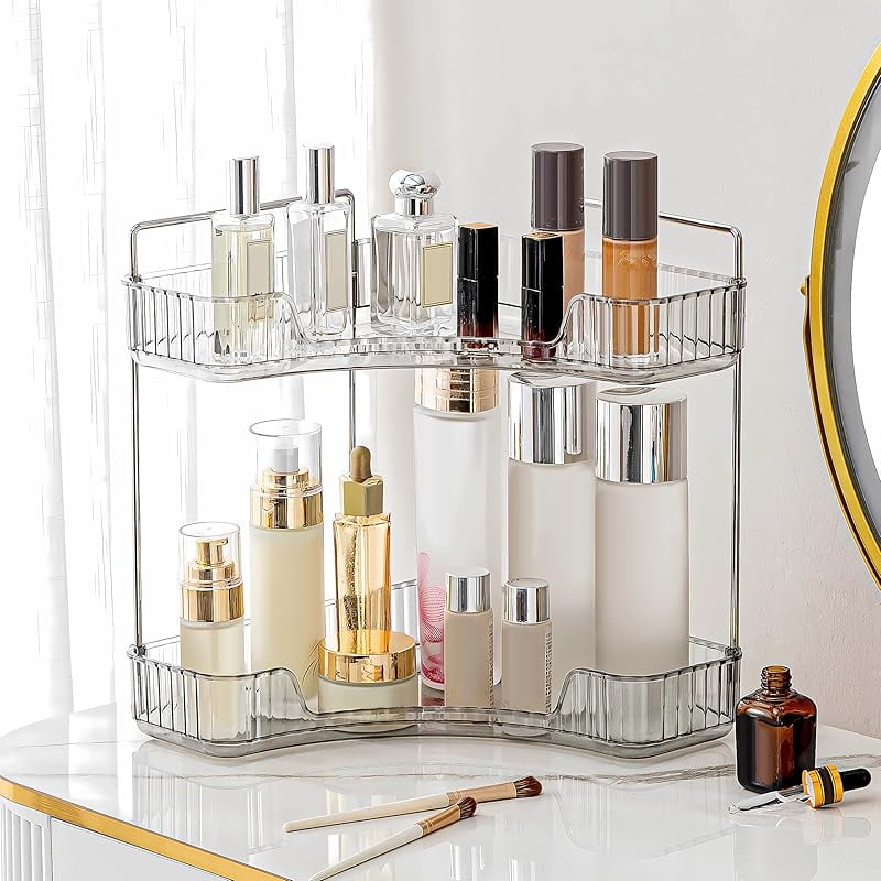 Corner Bathroom Counter Organizer Bathroom Countertop Shelf Makeup ...