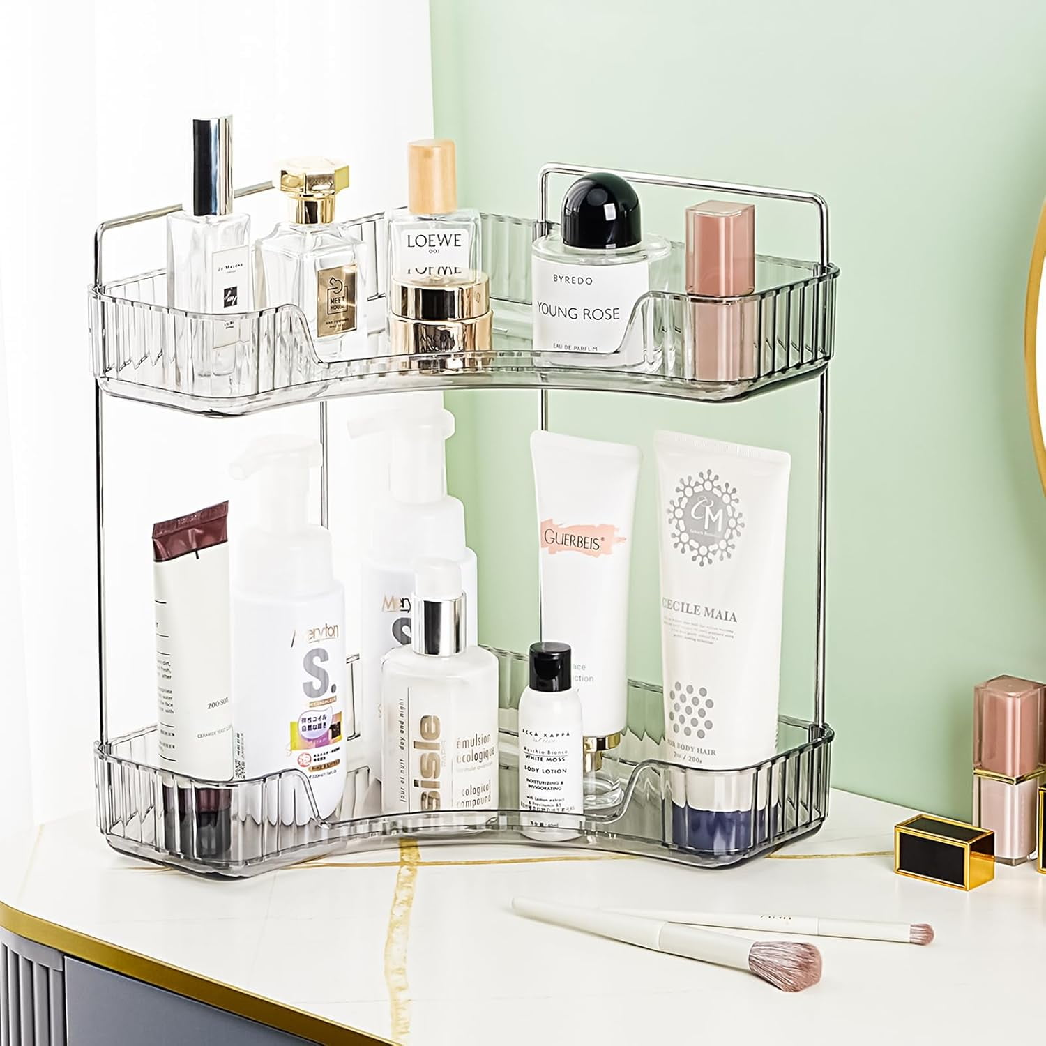 Corner Bathroom Counter Organizer, Bathroom Countertop Organizer ...