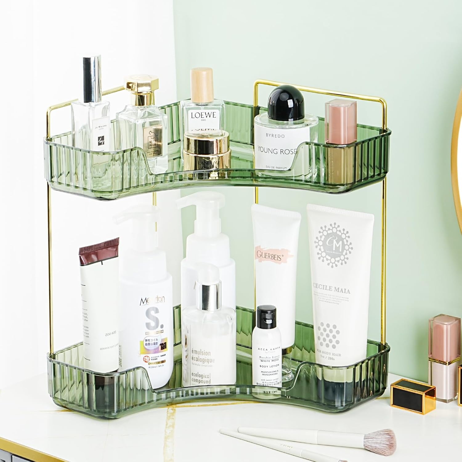 Corner Bathroom Counter Organizer, Bathroom Countertop Organizer ...