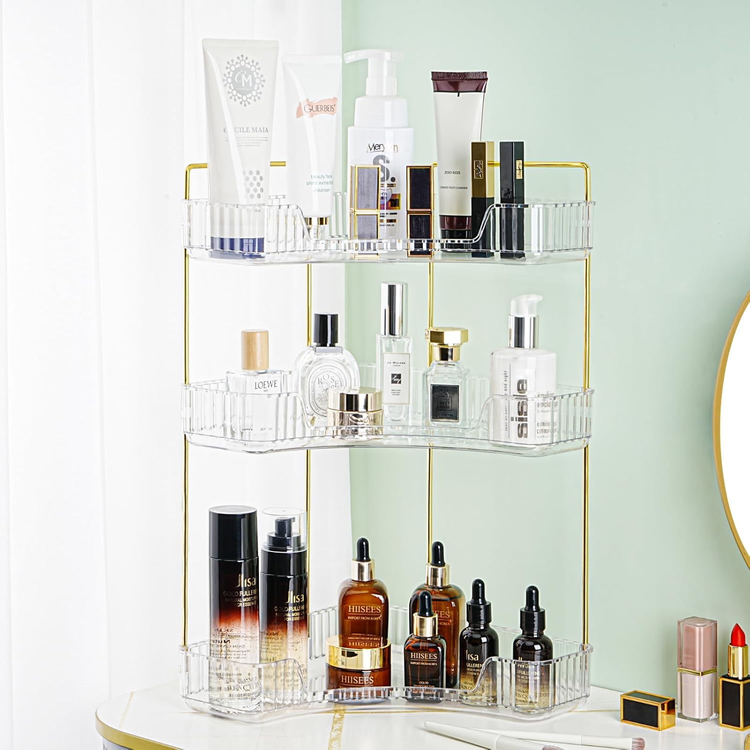 Corner Bathroom Counter Organizer, Bathroom Countertop Organizer ...