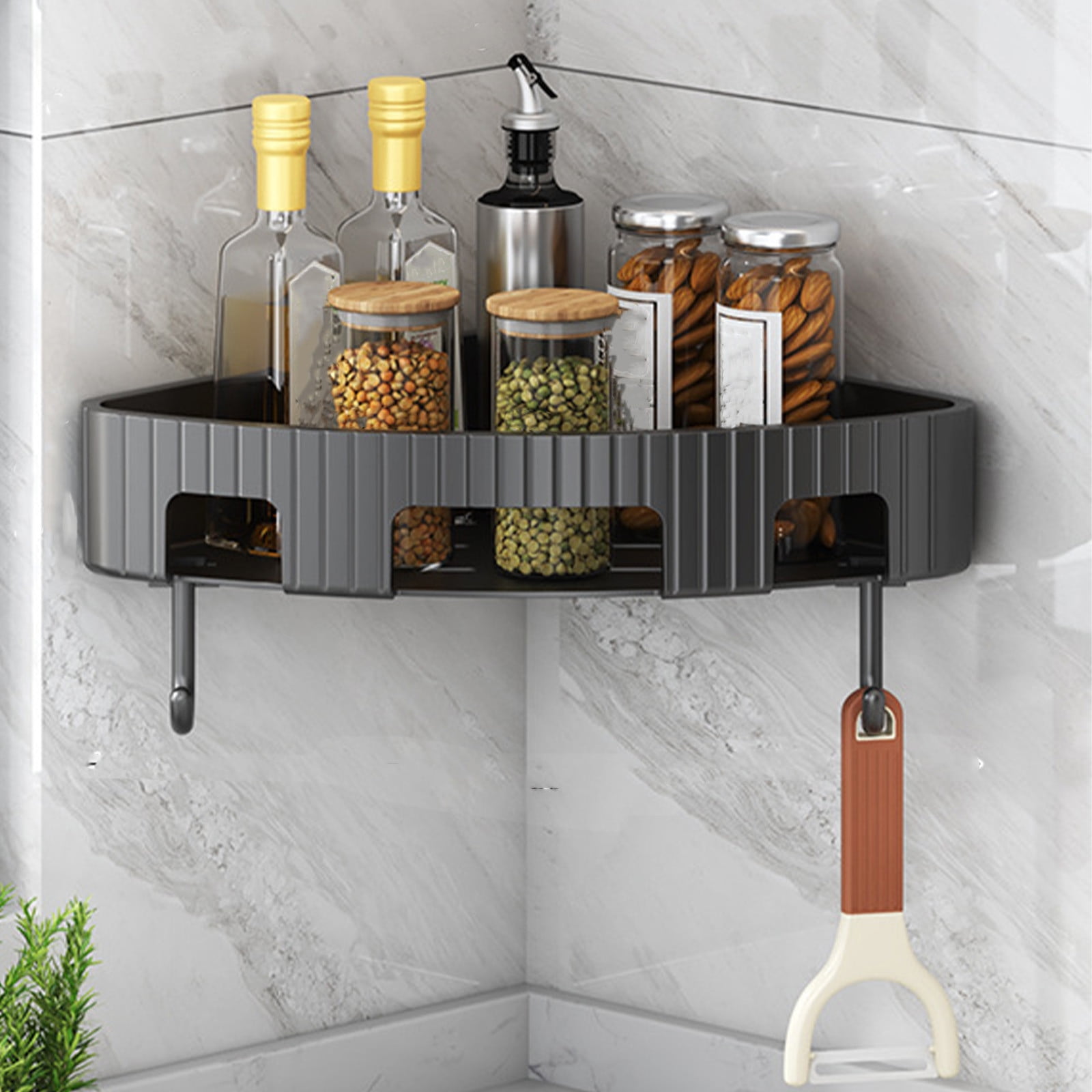 Corner Bathroom Counter Organizer, Sink Storage Rack, Countertop ...