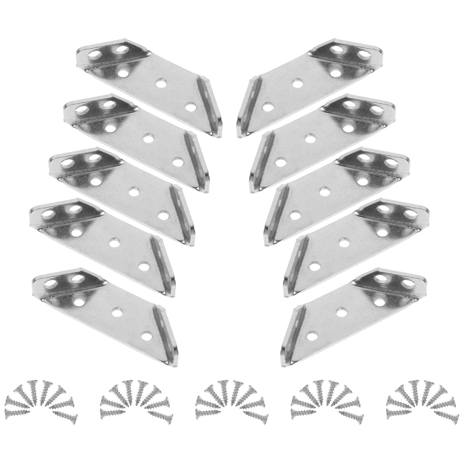 Corner Brace Supporter Wood Beam Joint Office 10 Pcs Desk Decor Screen ...