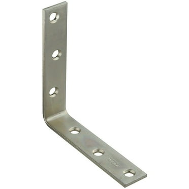 1-1/2 in. x 1-1/2 in. Inside Corner Brace, Steel, Zinc Plated (4 Pack ...