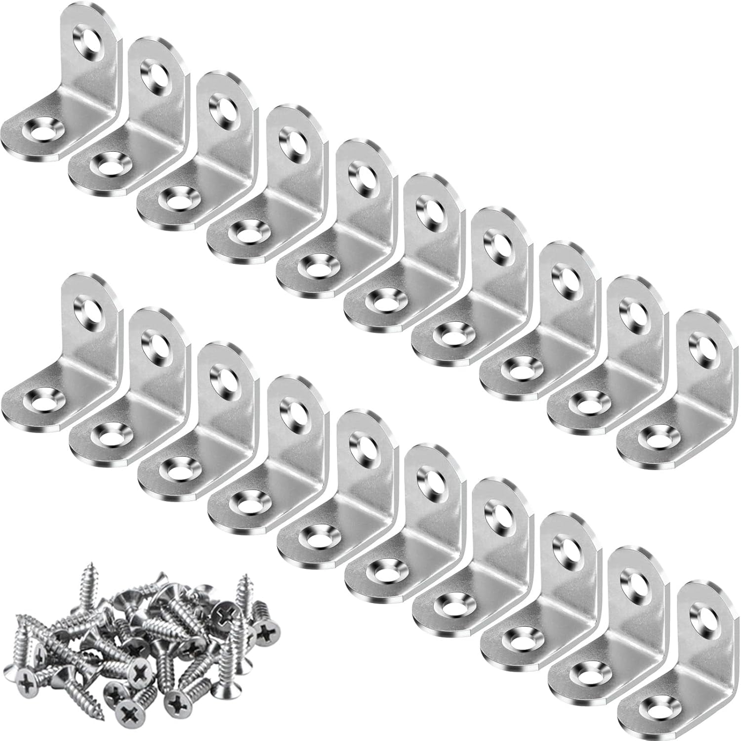 Corner Braces 20pack Stainless Steel 90 Degree Joints Right Angle ...