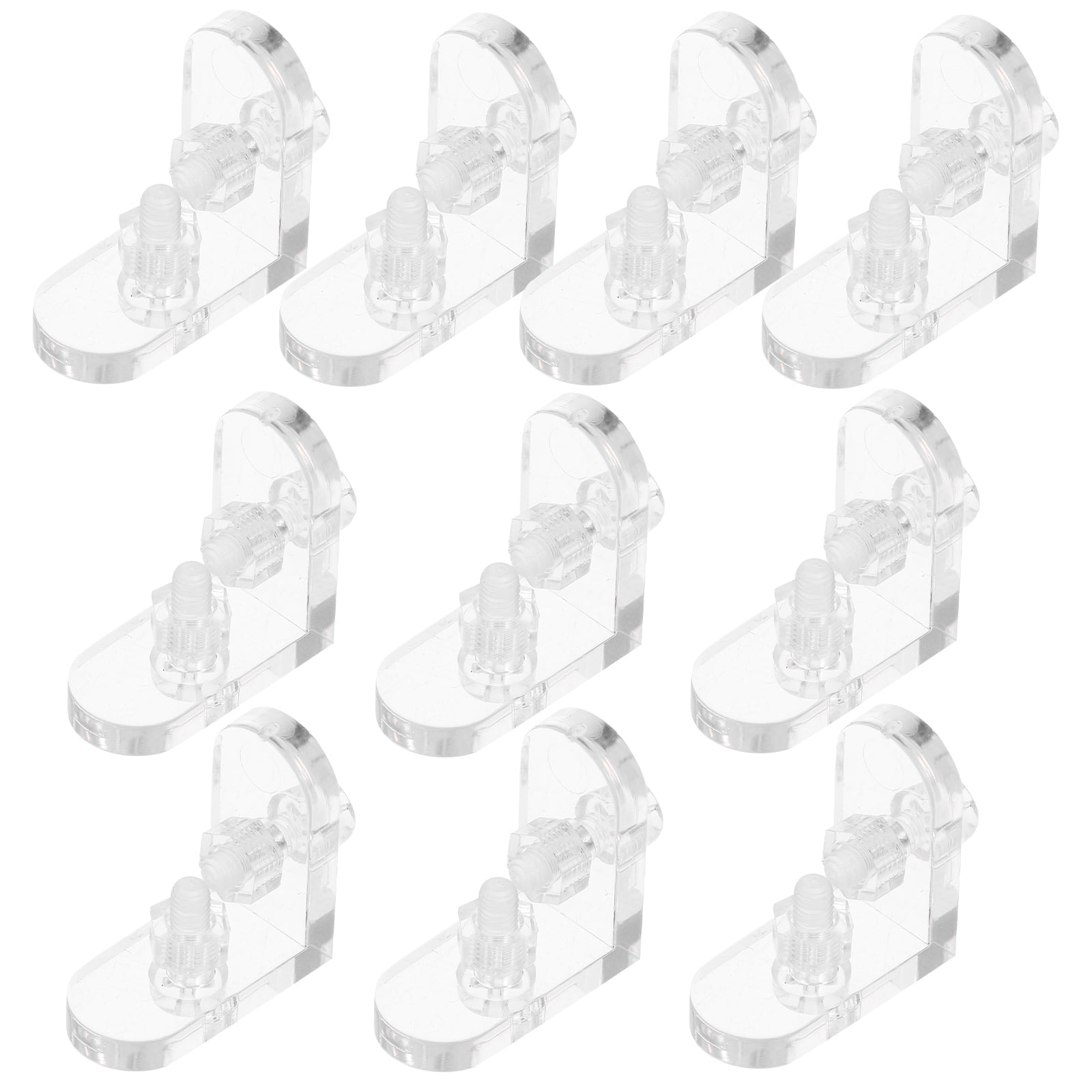 Vosarea 10pcs Clear Acrylic Corner Brackets for Display Boxes and Wood ...