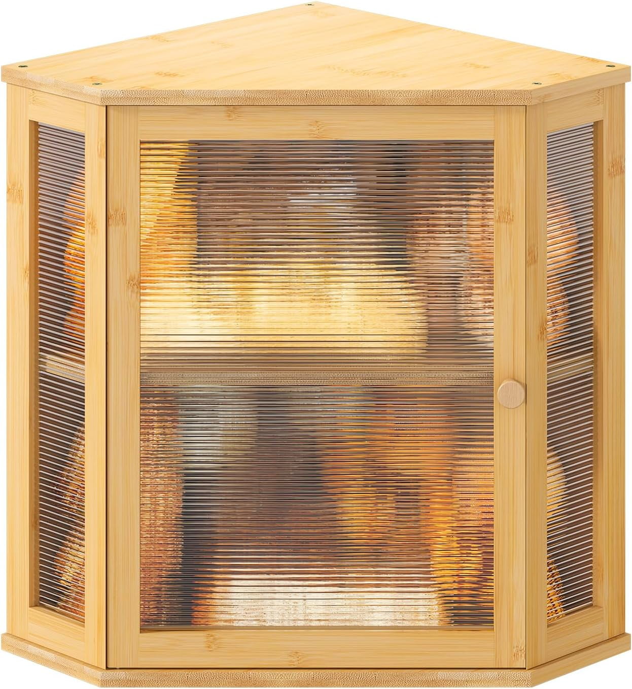 Corner Bread box for Kitchen Countertop,Farmhouse Bread Box with ...