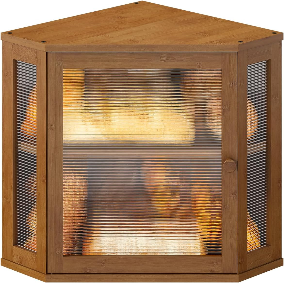 Corner Bread box for Kitchen Countertop,Farmhouse Bread Box with ...