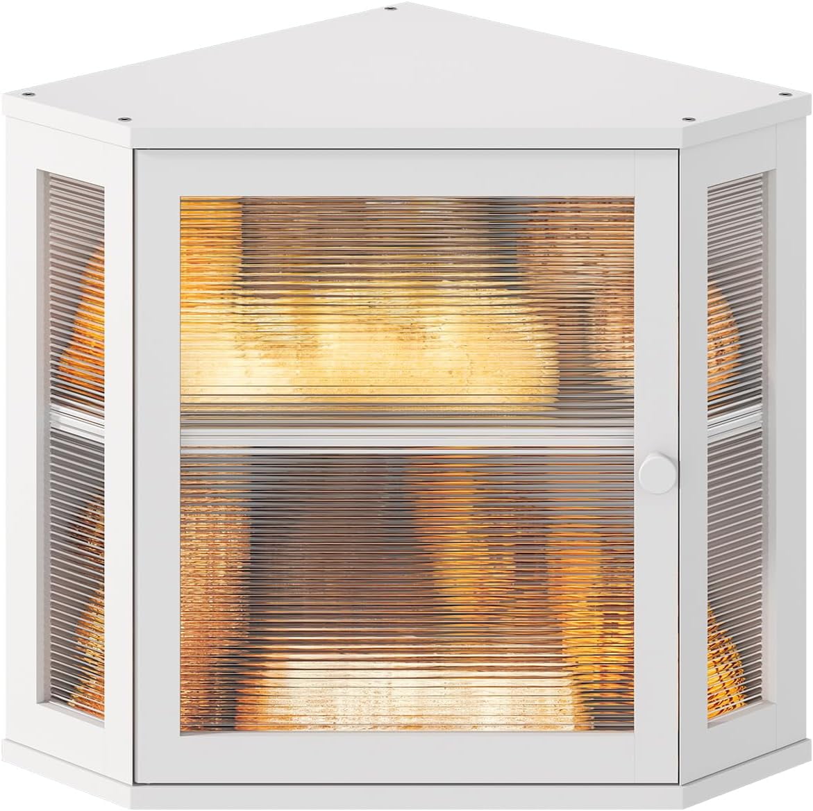 Corner Bread box for Kitchen Countertop,Farmhouse Bread Box with ...